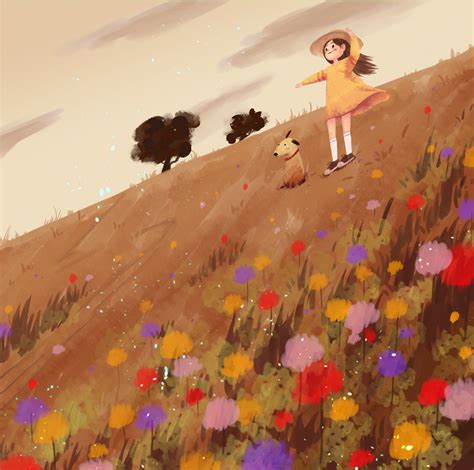 人物风景插画广告素材 人物风景插画广告模板 人物风景插画广告图片下载 设图网