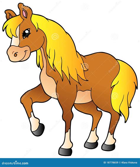 Cavalo De Passeio Dos Desenhos Animados Imagens De Stock Royalty Free
