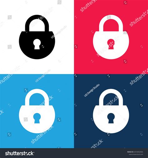 Lock Icon Vector Lock Icon Simple Stock Vector Royalty Free