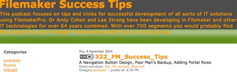 Filemaker Success Tips 322 FileMakerProGurus