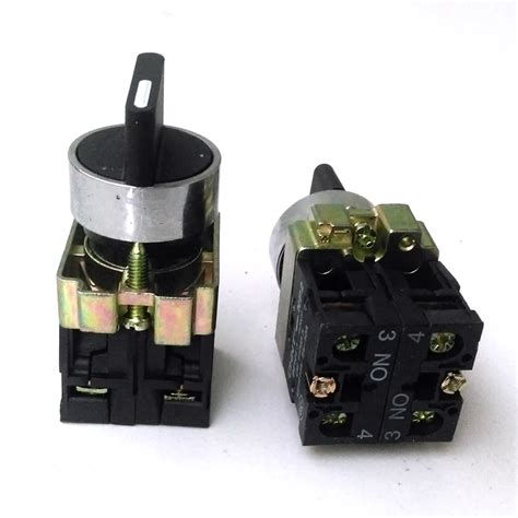 2pcs Lot Chint Np2 Bd33 3 Position Selector Push Button 2no Selector