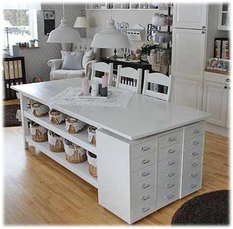 Ikea Sewing Table And Storage At Donald Gaillard Blog