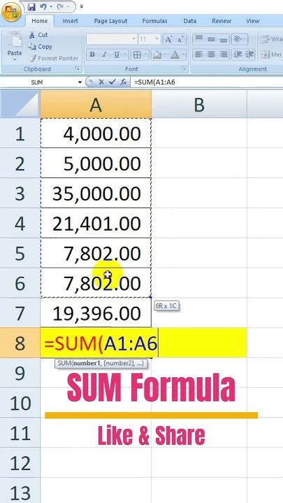 Sum Formula How To Use Sum Formula In Excel Sumformula Excel Virel