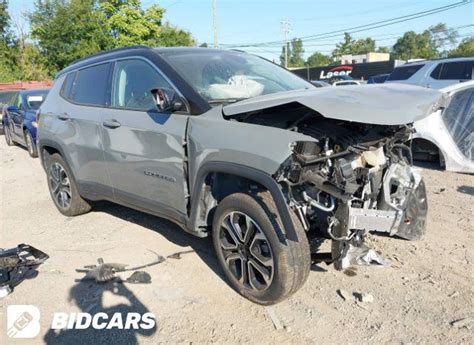 2022 Jeep Compass Limited 4x4 3c4njdcb4nt221506 Bid History Bidcars
