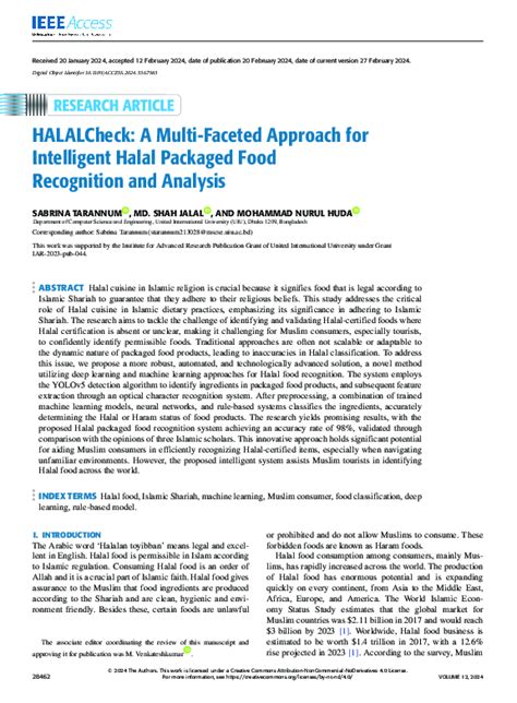 Pdf Halalcheck A Multi Faceted Approach For Intelligent Halal Packaged Food Recognition And