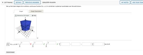 Solved 27 Points Scalcet9 158019 Set Up The Triple