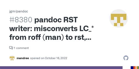 Pandoc RST Writer Misconverts LC From Roff Man To Rst Should Escape Underscore Issue