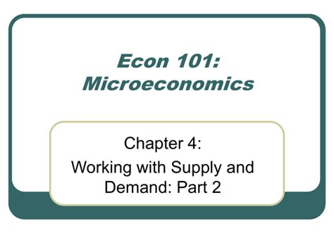 Econ Microeconomics