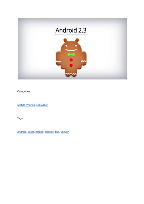 android mobile operating system list pdf
