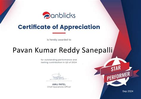 Pavan Kumar Reddy Sanepalli On Linkedin Anblicks Starperformer Teamwork