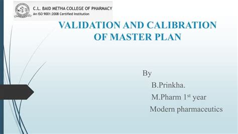 Validation Master Plan Pptx