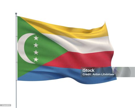 세계의 깃발을 흔들 코모로의 국기 흰색 배경 3d 그림에서 격리되었습니다 0명에 대한 스톡 사진 및 기타 이미지 0명 World Health Organisation