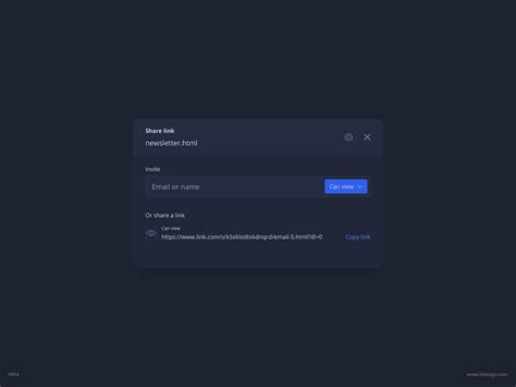 Day 864 • Share Link Ui Design Behance