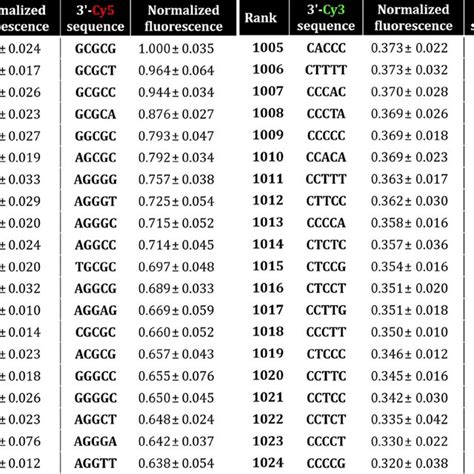 A Oligonucleotide Sequence Design For 3′ Cy3 And Cy5 Labeled