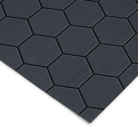Seadek 40 X 80 Hexagon Full Sheets 6mm Dark Grayblack