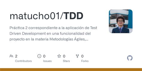 GitHub matucho TDD Práctica correspondiente a la aplicación de Test Driven Development en