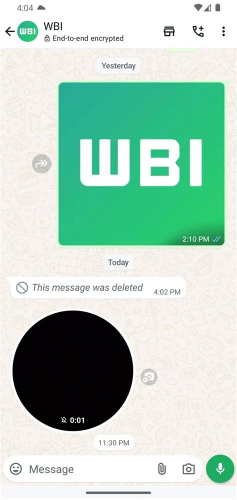 WhatsApp Testing A Shortcut To Respond To Video Notes In The Latest
