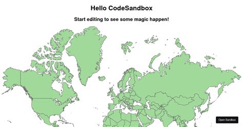 React Svg Worldmap Examples CodeSandbox