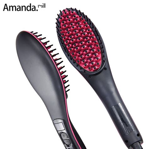 Simply Straight Ceramic Straightening Brush Hair Straighten Shopee