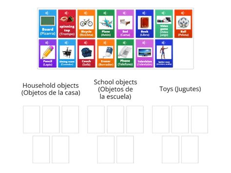 Its Time To Classify Objects Ubica Cada Objeto En Su Categoria