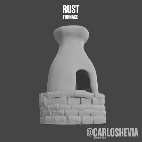 🪖 Rust Furnace・ Stl File For 3d Printing・cults