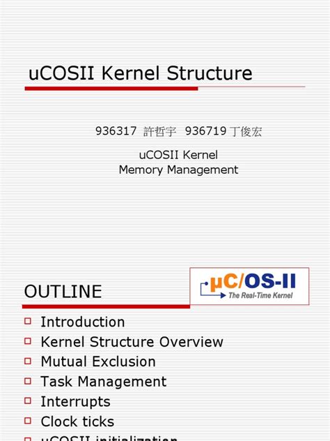 Ucos Ii Kernel Structure Pdf Office Equipment Computing