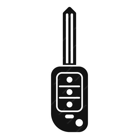 Premium Vector Digital Smart Key Icon Simple Vector Security Control