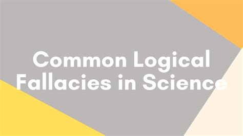 Common Logical Fallacies In Science Grades 6 8 Reboot Foundation