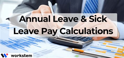 Annual Leave And Sick Leave Pay Calculations Workstem Australia