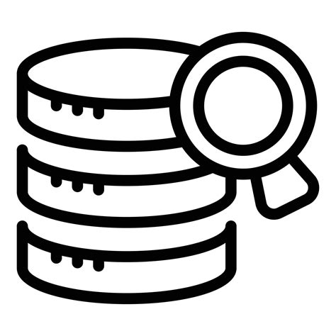 Server Overview Icon Outline Vector Data Result Vector Art At Vecteezy
