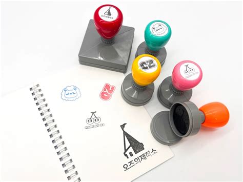 스탬프 도장 원형 사각형 오즈의 제작소