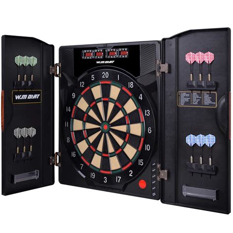 Buy Electronic Dart Board LED Electric Digital Dart Boards For Adults With Cabinet With Soft