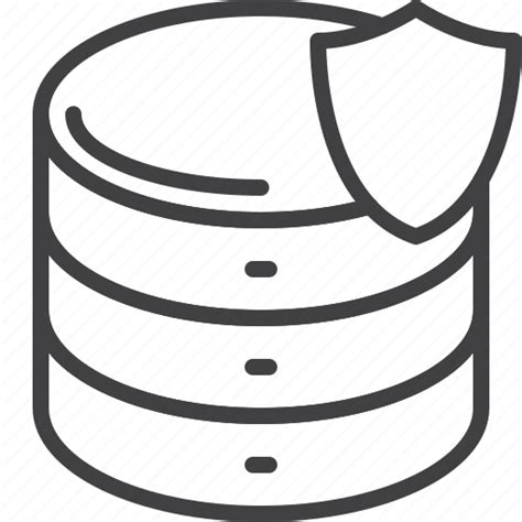 Database Protection Secure Server Shield Icon