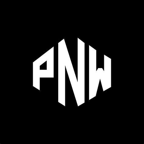 Pnw Letter Logo Design With Polygon Shape Pnw Polygon And Cube Shape Logo Design Pnw Hexagon