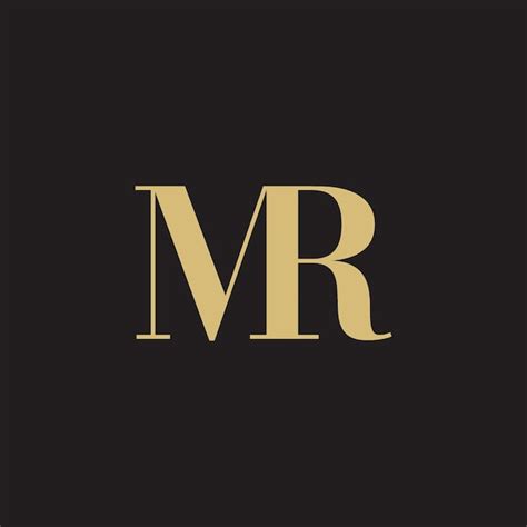 Premium Vector Mr Letter Logo Monogram M And R Monogram Design Mr Initials Letter