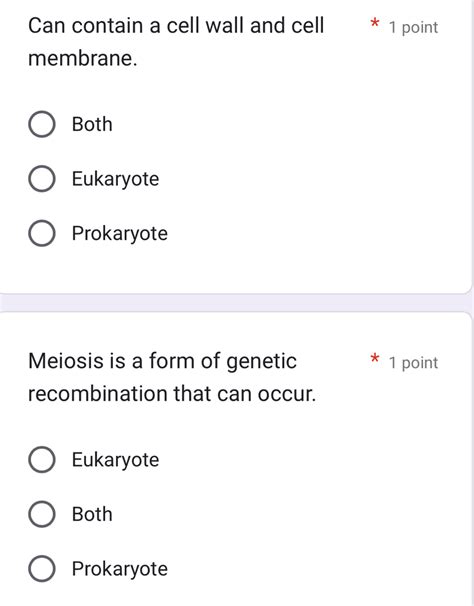 Can Contain A Cell Wall And Cell 1 Point StudyX