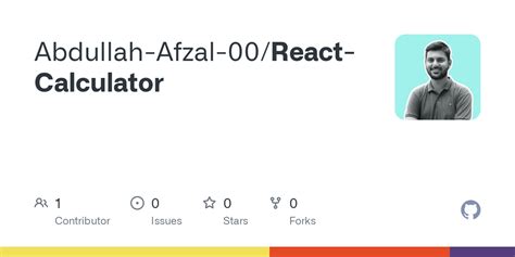 Github Abdullah Afzal 00react Calculator