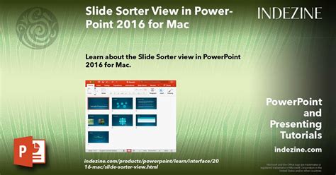 slide sorter view in powerpoint 2016 for mac