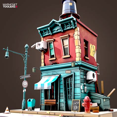 Artstation Stylized Building