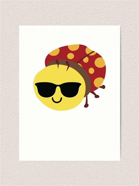 Beetle Emoji Art Print For Sale By HippoEmo Redbubble