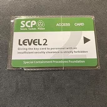 Amazon Co Jp SCP SCP Foundation LEVEL2 Level 2 Card Key Scp Toys Games