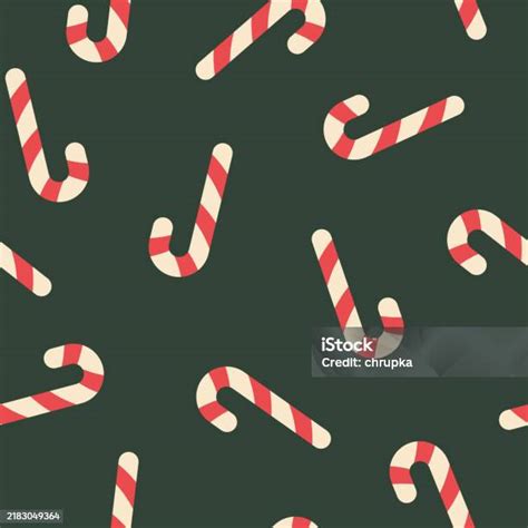 크리스마스 사탕 지팡이와 완벽 한 패턴 포장 인사말 카드 디지털 배경에 좋습니다 12월에 대한 스톡 벡터 아트 및 기타 이미지 12월 겨울 계절 Istock