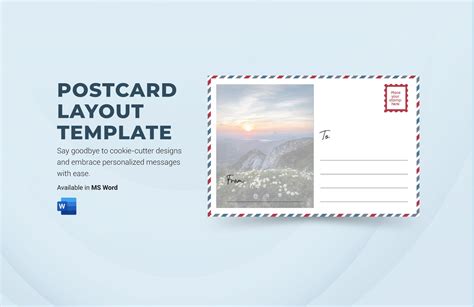 Free Editable Postcard Templates In Word To Download