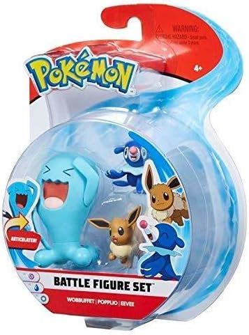 Pokemon Figure Battle Pack Wobbuffet Popplio Eevee BigaMart