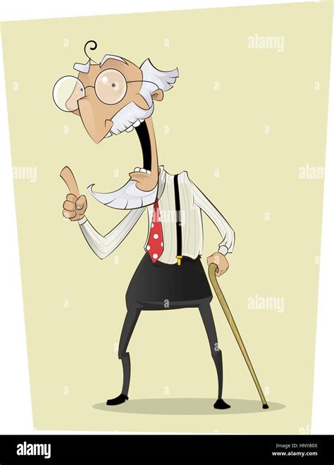 Grandpa Old Man Person Vector Character Stock Vector Image And Art Alamy