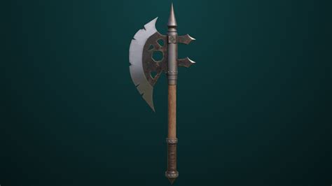 3d 6 Battle Axes Collection All Pbr Unity Ue Textures Model