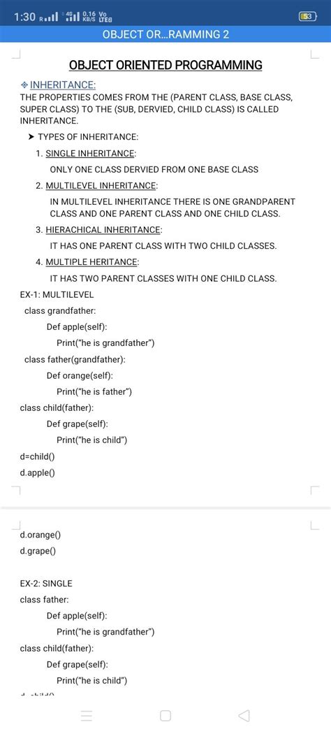 Vinayak Sirigineedi On Linkedin Task 32 Oops Document Kiran Sagar Pythonlife