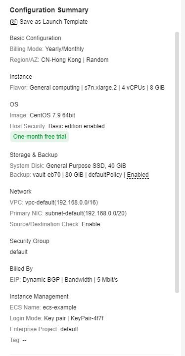 Purchasing And Using A Linux Ecs New Editiongetting Startedelastic Cloud Server Huawei Cloud
