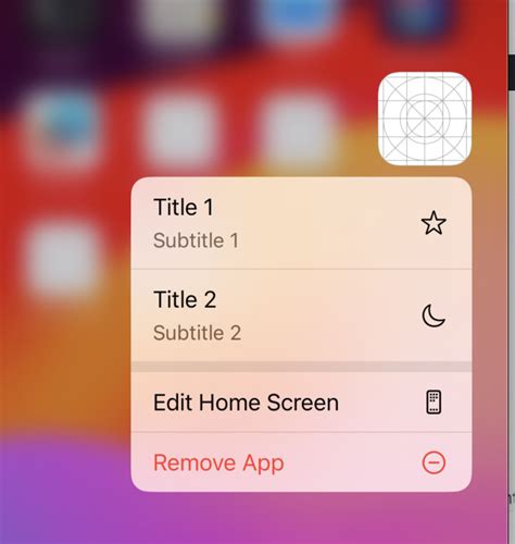 Home Screen Quick Actions In Swiftui Tap And Hold Options