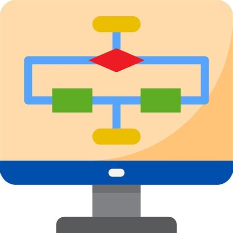 A Computer Monitor With A Diagram Of A Computer 50913635 Vector Art At Vecteezy